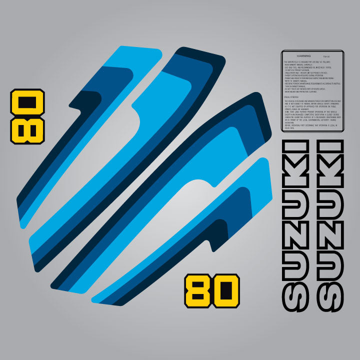 1980 RM80 Decal Set – Vintage Motocross Stickers