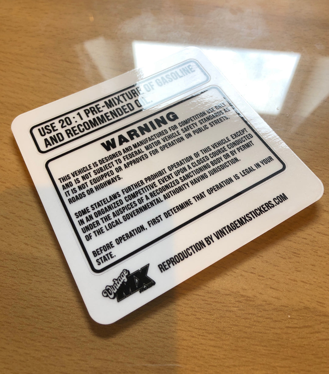 76-78 Suzuki RM Tank Warning and Premix Decal Sticker Sheet – Vintage ...