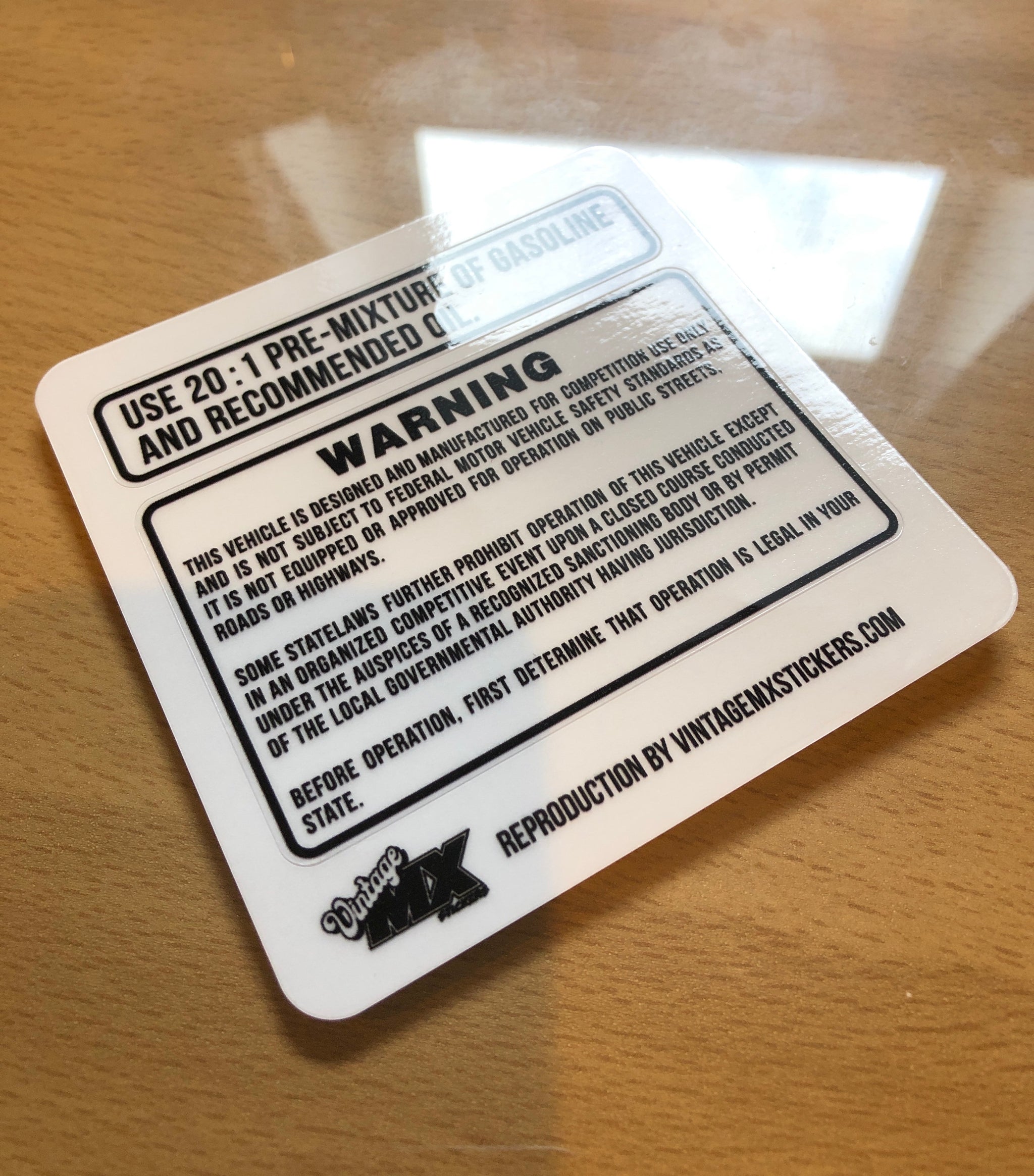 76-78 Suzuki RM Tank Warning and Premix Decal Sticker Sheet – Vintage ...