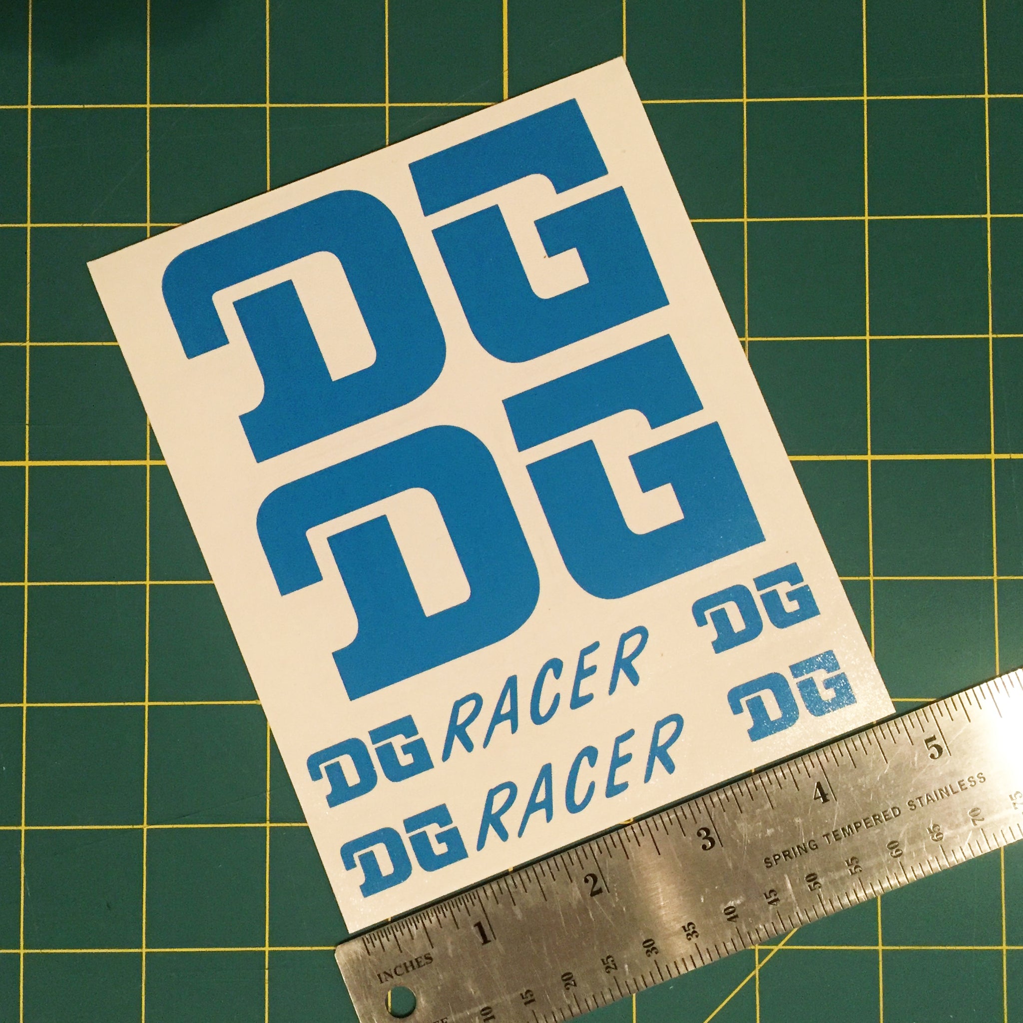 DG Racer Decal Sheet – Vintage Motocross Stickers
