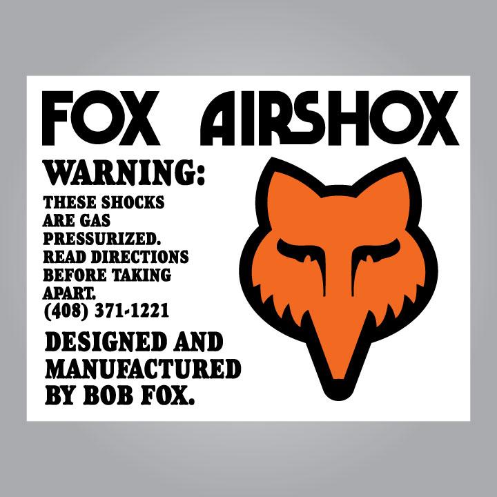 Fox Stickers – Vintage Motocross Stickers