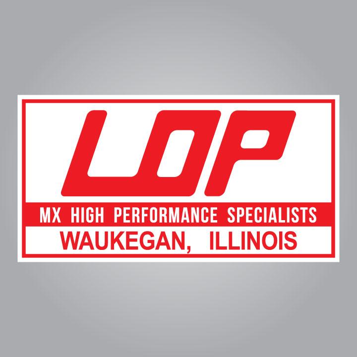 LOP MX High Performance Specialists Decal – Vintage Motocross Stickers