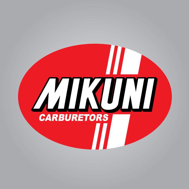 Mikuni Carburetors Decal - Red – Vintage Motocross Stickers