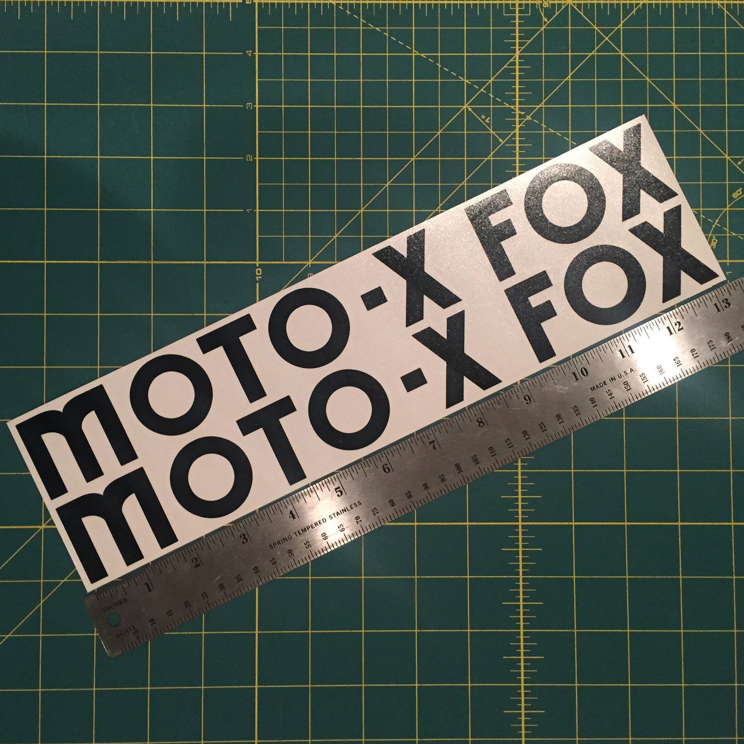 Moto-X Fox Tank Decal Set - 13" – Vintage Motocross Stickers